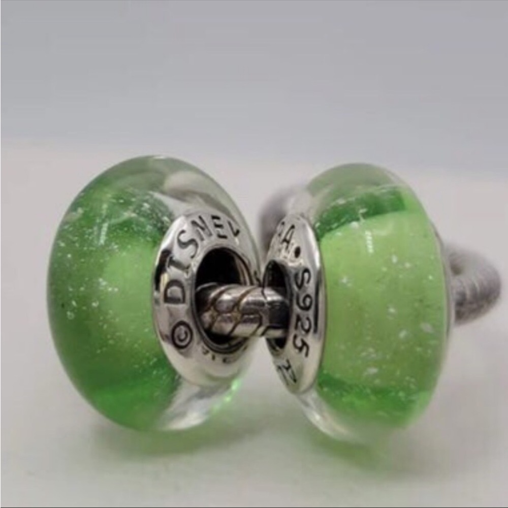 Pandora Pair Of Disney Tinker Bell Signature Murano G… - Gem